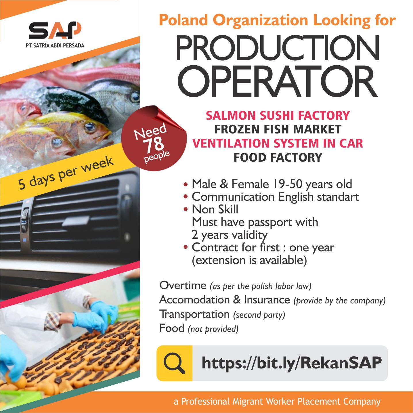 Production Operator - PT Satria Abdi Persada